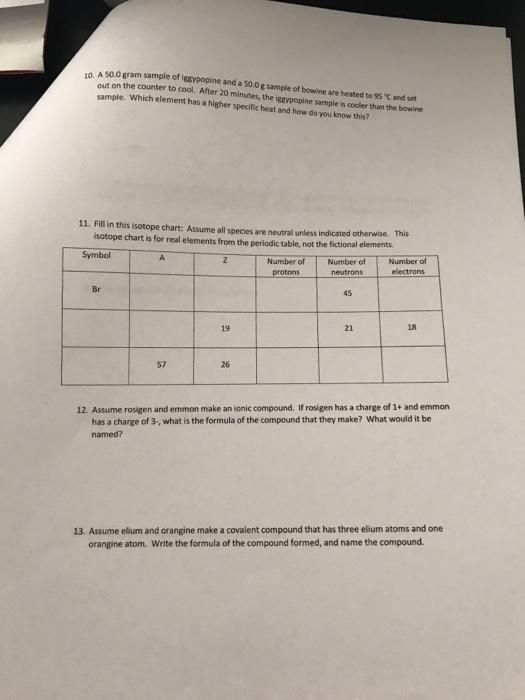 Solved 10. A 500 gram sample of epopine and a 500g sample of | Chegg.com