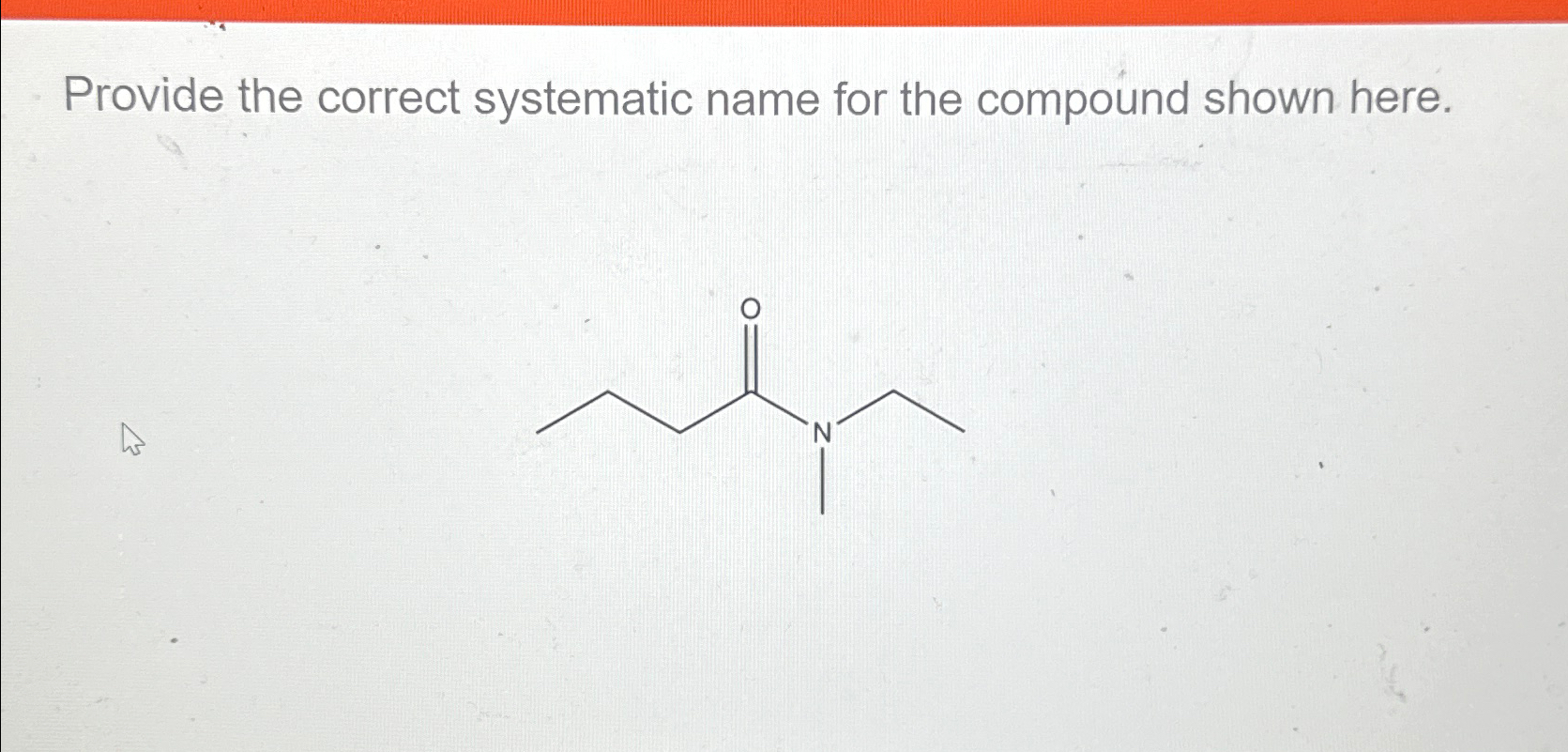 Solved Provide the correct systematic name for the compound | Chegg.com