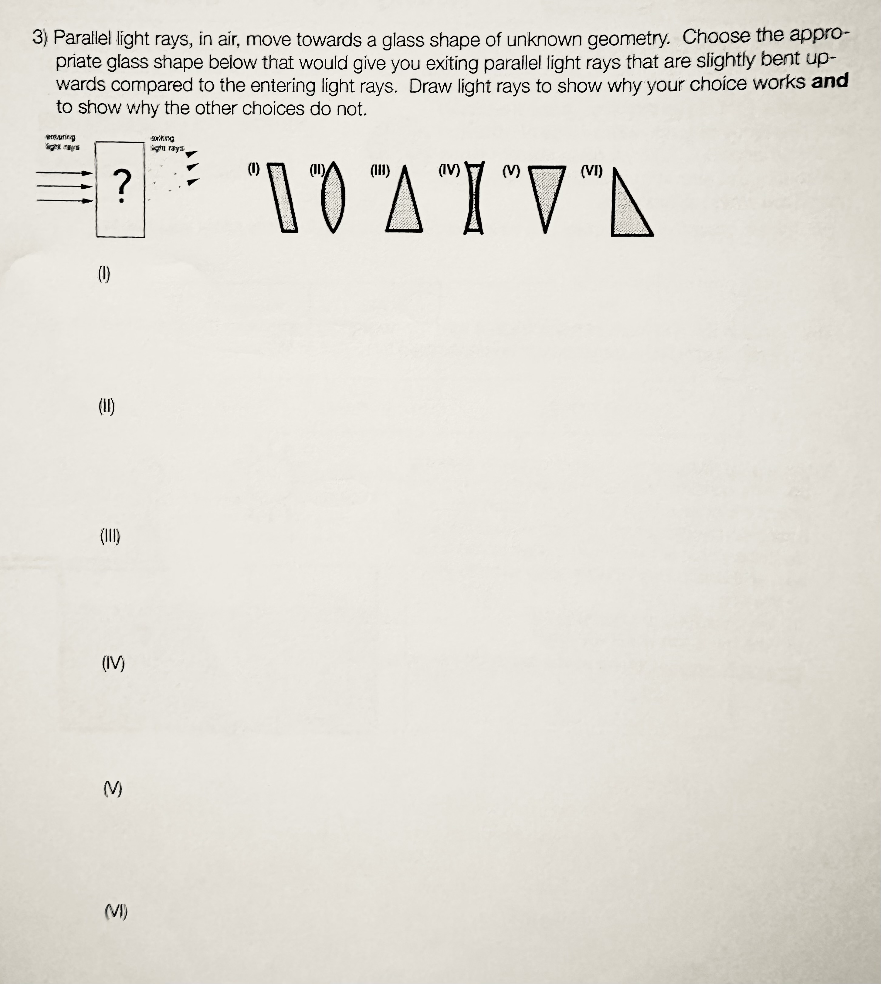 Solved Parallel light rays, in air, move towards a glass | Chegg.com