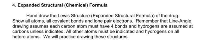 Solved 4. Expanded Structural (Chemical) Formula Hand draw | Chegg.com