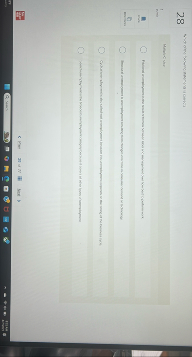 Solved 28Which of the following statements is | Chegg.com