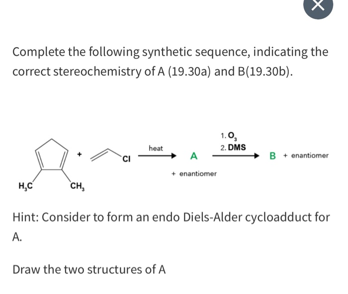 Solved Complete the following synthetic sequence, indicating | Chegg.com