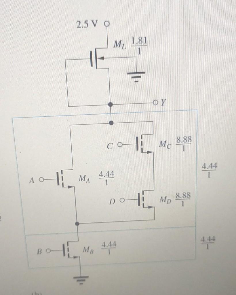 Solved 6.123. (a) Scale the transistor sizes in Fig. 6.30(b) | Chegg.com