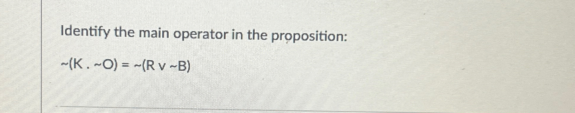 Solved Identify the main operator in the | Chegg.com