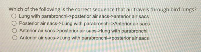 Solved Which of the following is the correct sequence that | Chegg.com