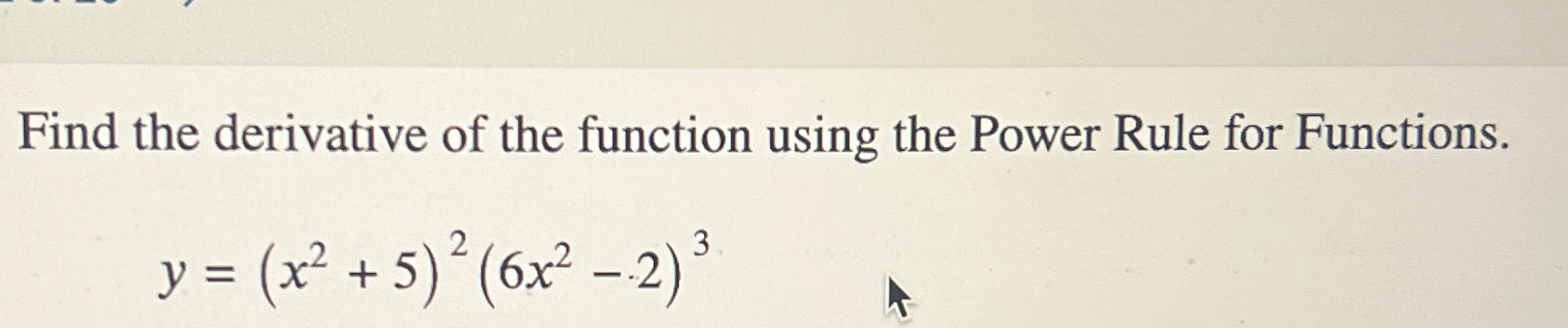 Solved Find the derivative of the function using the Power | Chegg.com