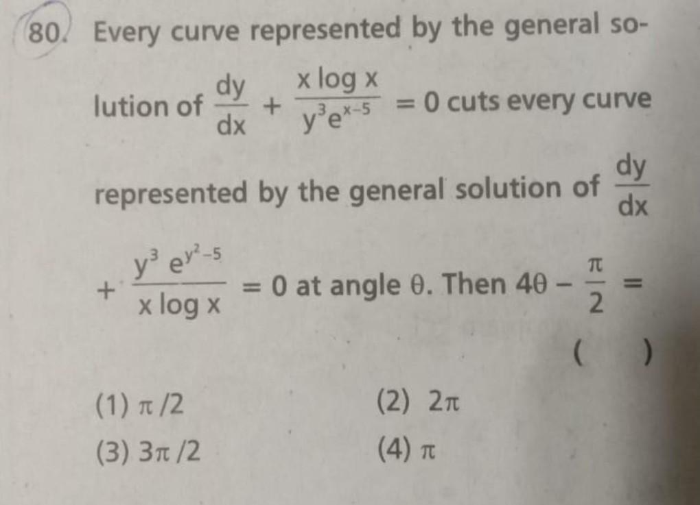 Solved 30. Every curve represented by the general solution | Chegg.com