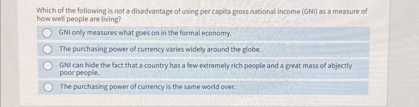 Solved Which of the following is not a disadvantage of using | Chegg.com