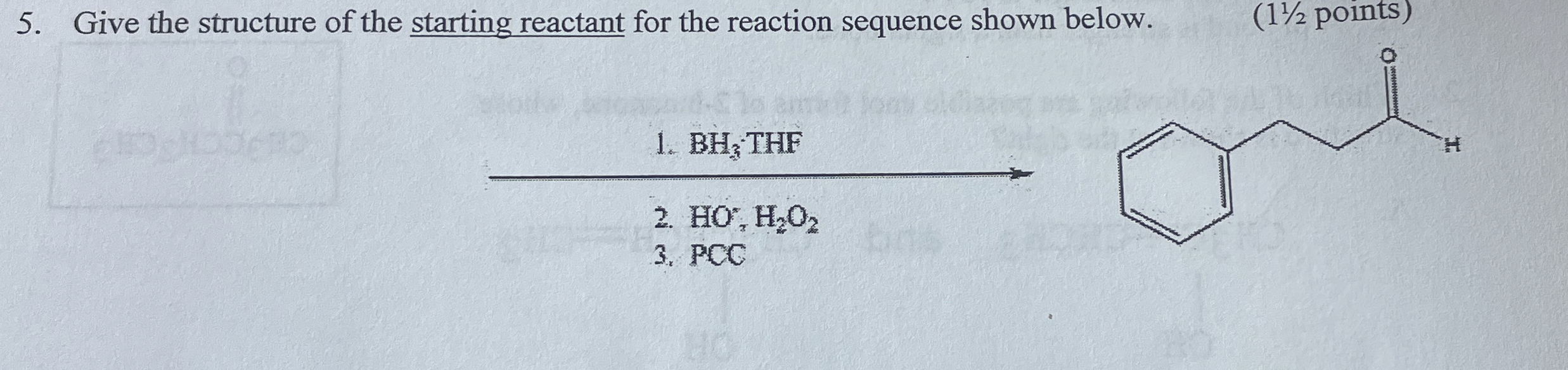 Solved Give the structure of the starting reactant for the | Chegg.com