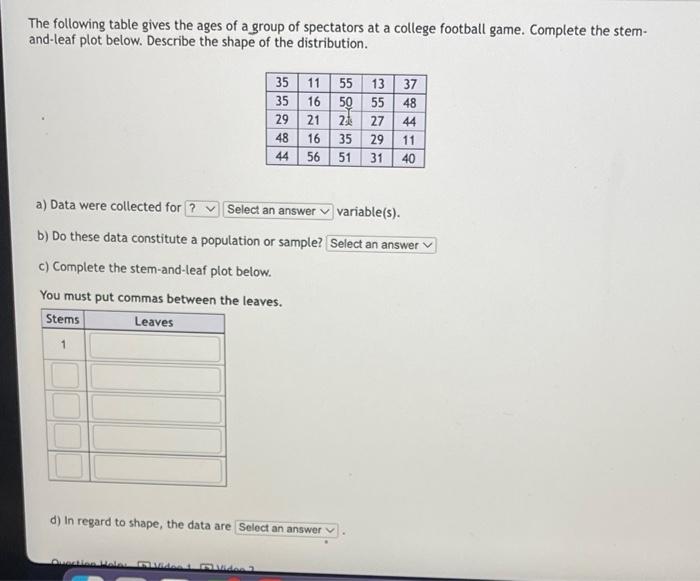 Solved The following table gives the ages of a group of | Chegg.com