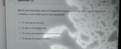Solved Which best describes why is it important to pause | Chegg.com