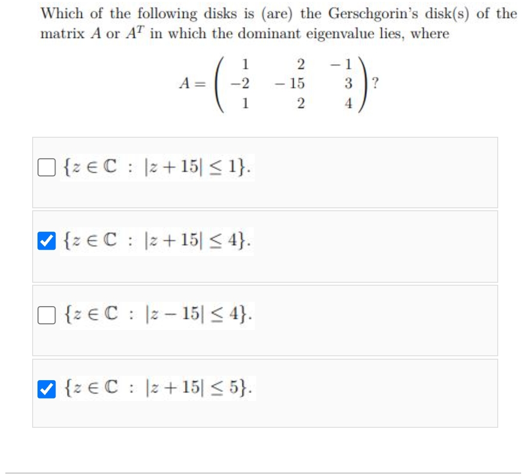 Solved Which of the following disks is (are) ﻿the | Chegg.com