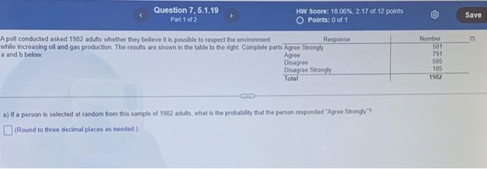 Solved a) If a person is selected at random from this sample | Chegg.com