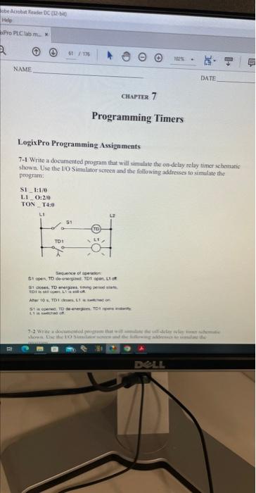 Bebe Acrobat Reader DC (32-b Help Pro PLC lab m C | Chegg.com