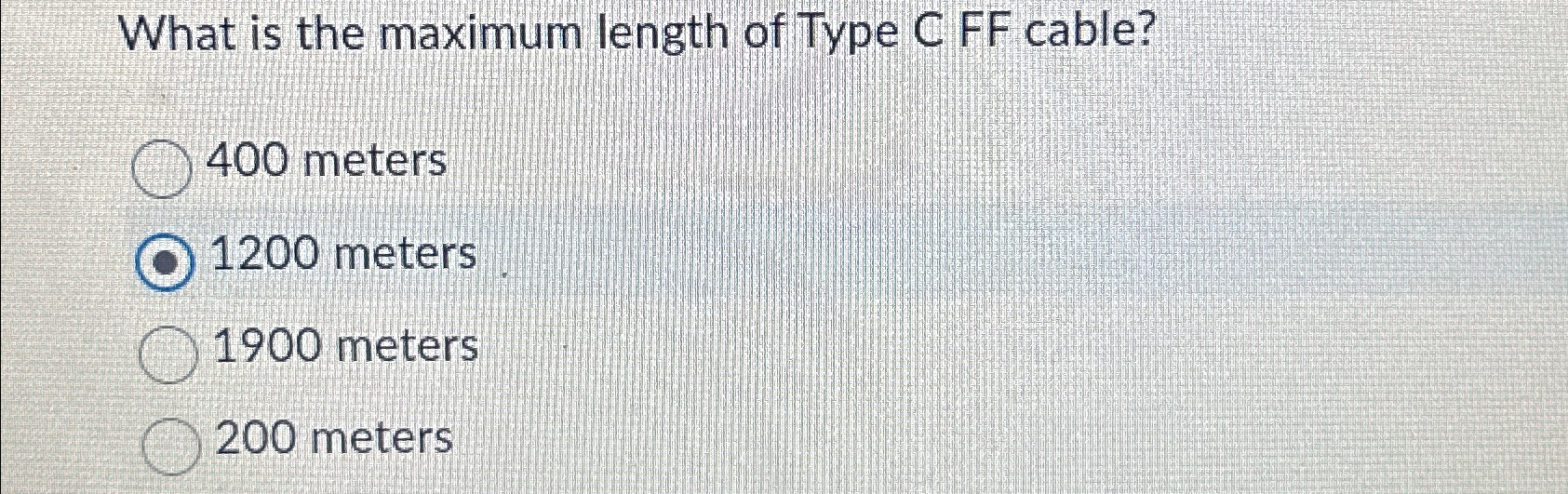 Solved What is the maximum length of Type C FF cable?400 | Chegg.com