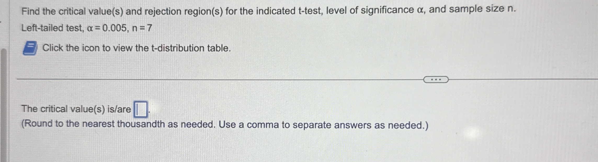 Solved Find the critical value(s) ﻿and rejection region(s) | Chegg.com