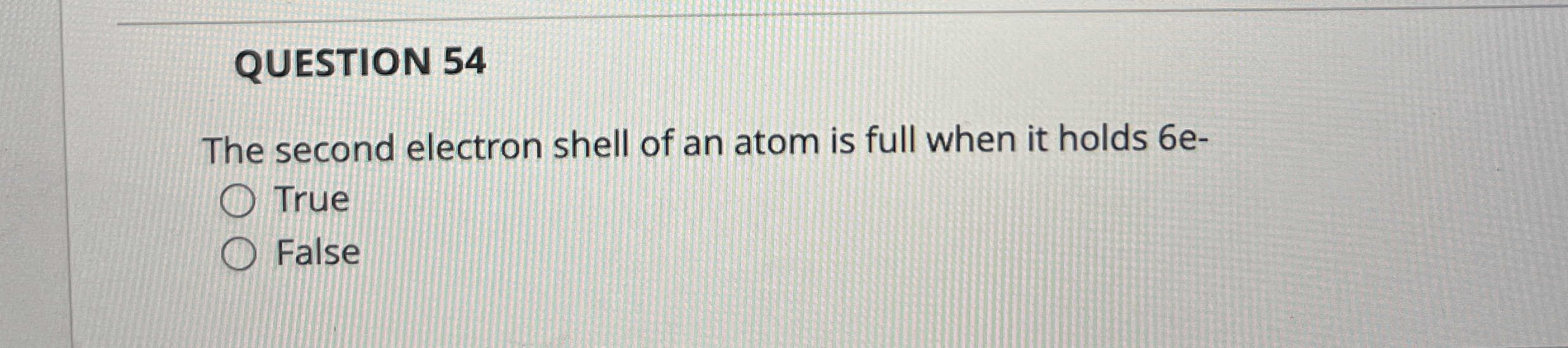 Solved QUESTION 54The second electron shell of an atom is | Chegg.com