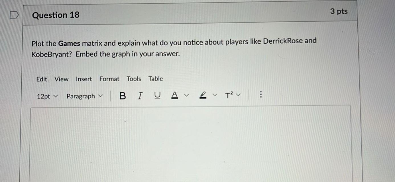 Solved VISUALIZING AND ANALYZING NBA DAIA myplot