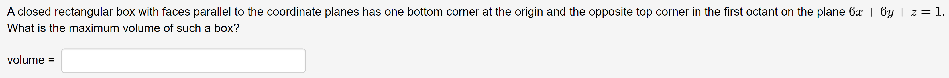 Solved A closed rectangular box with faces parallel to the | Chegg.com