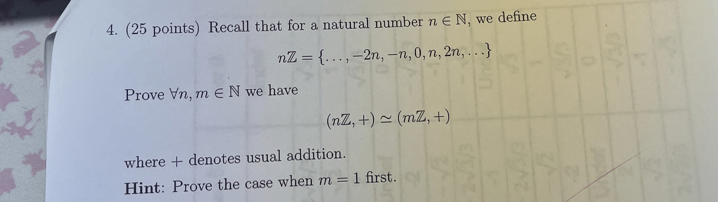 Solved Recall that for a natural number ninN, we | Chegg.com