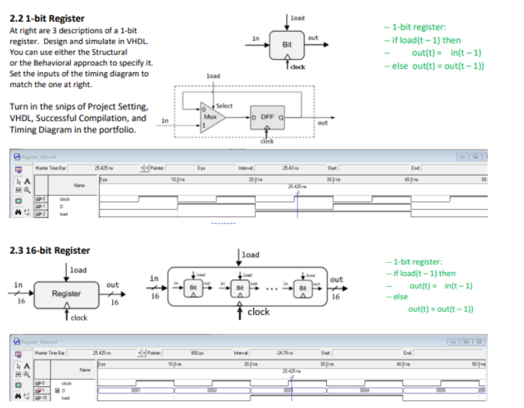 2.2 1-bit RegisterAt right are 3 ﻿descriptions of a | Chegg.com