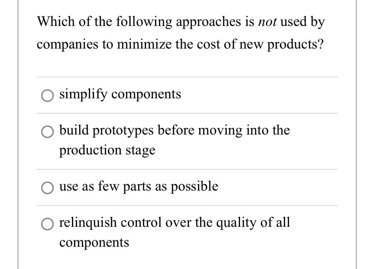 Solved Which of the following approaches is not used by | Chegg.com