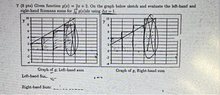 ( 8 pts) Given function g(x)=2x+2. On the graph below | Chegg.com