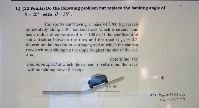 Solved (12 Points) Do the following problem but replace the | Chegg.com