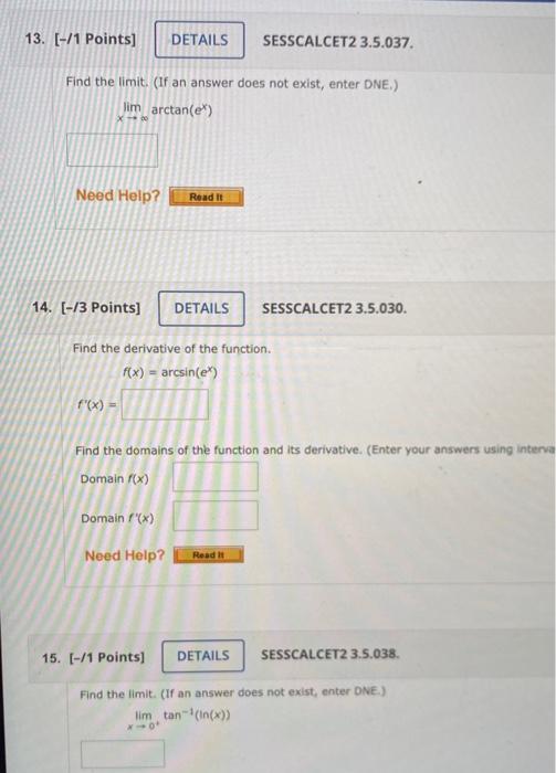 Solved Find The Limit If An Answer Does Not Exist Ent 6638