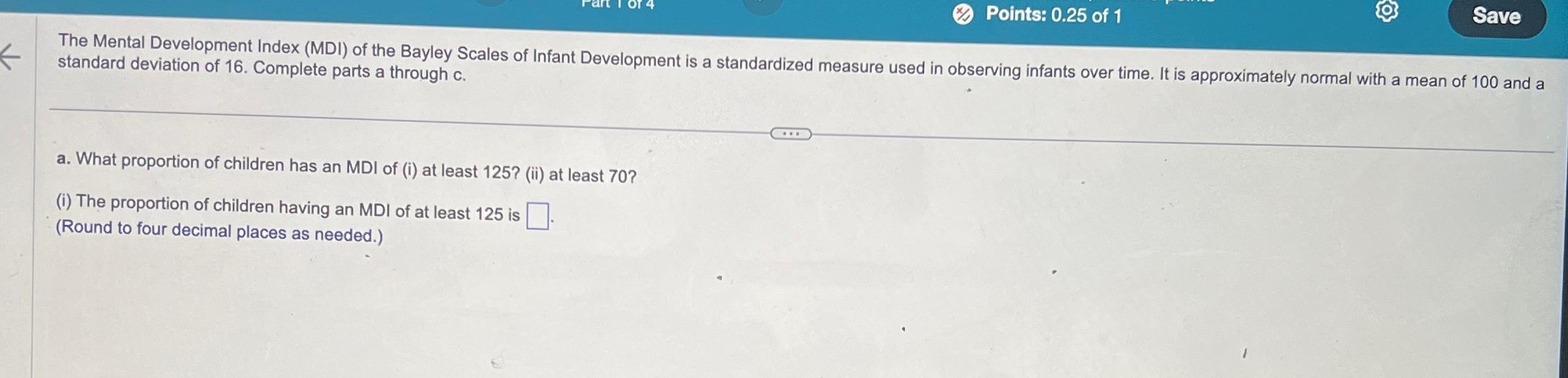 Solved standard deviation of 16 . ﻿Complete parts a through | Chegg.com