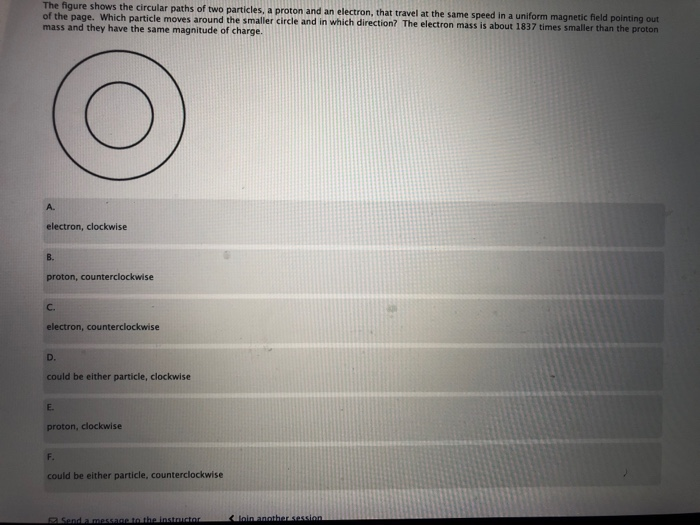 Solved The figure shows the circular paths of two particles, | Chegg.com