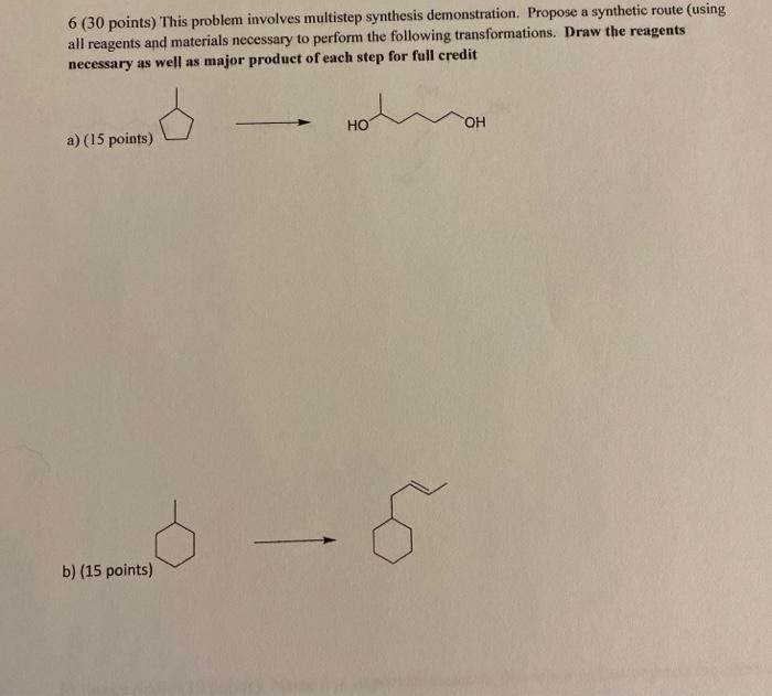 Solved 6 (30 points) This problem involves multistep | Chegg.com