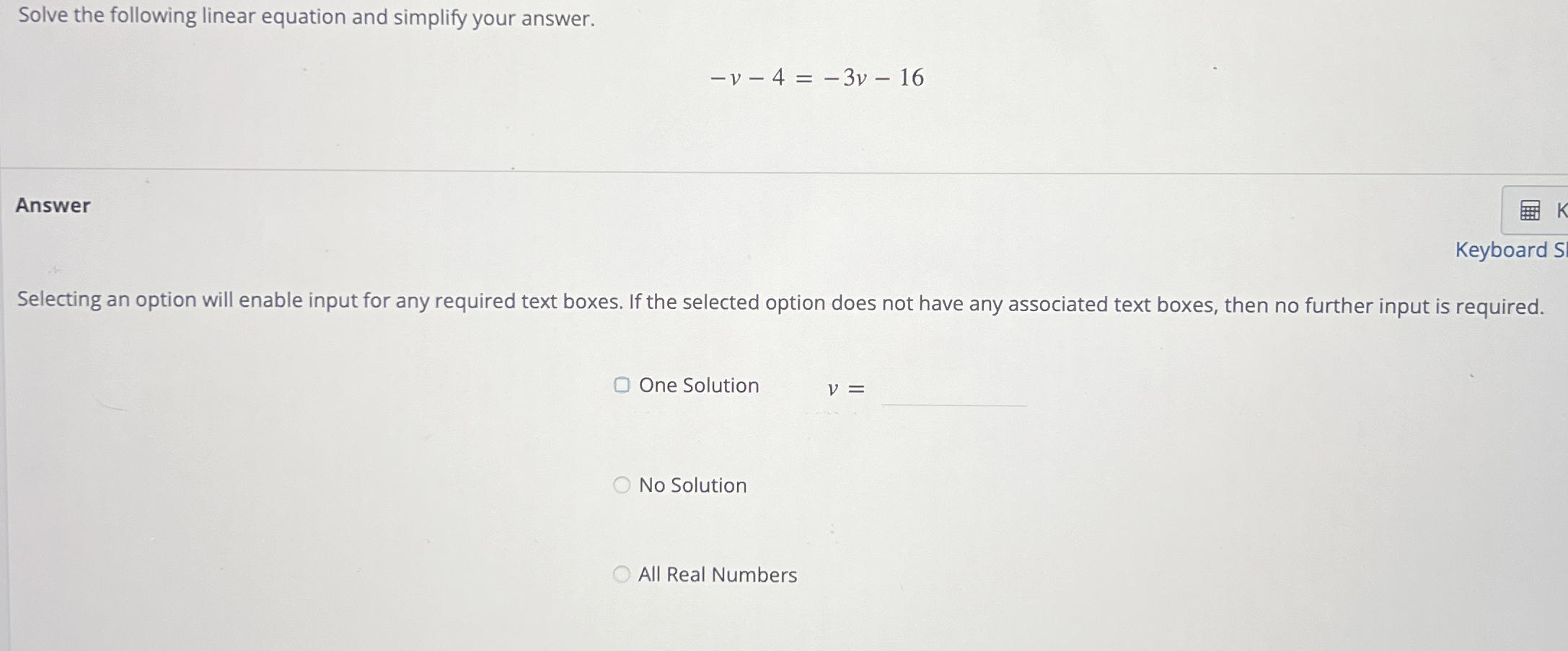 Solved Solve the following linear equation and simplify your | Chegg.com