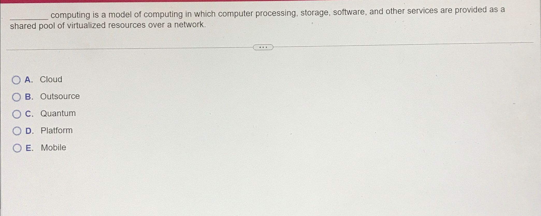 Solved computing is a model of computing in which computer | Chegg.com