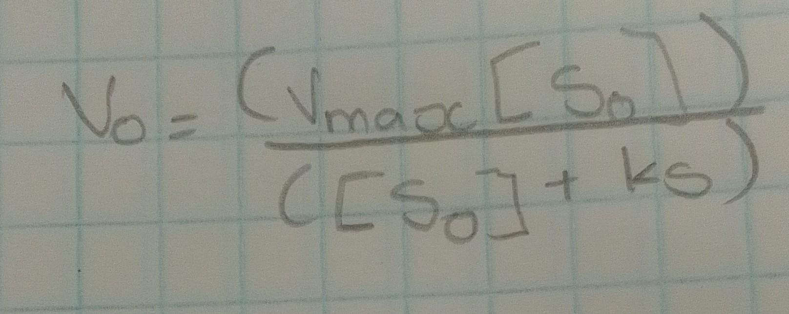 Solved V0=([S0]+ks)(Vmax[S0]) | Chegg.com