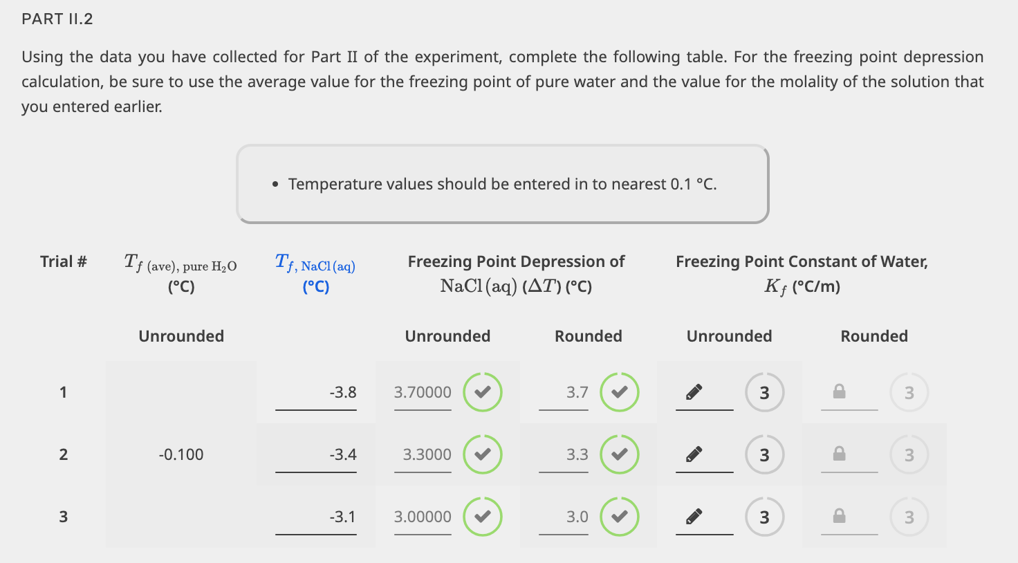 Freezing Point Constant of Water, (C/m)? | Chegg.com