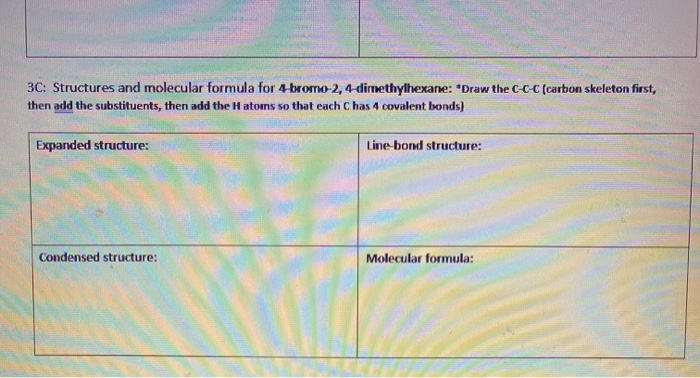 Solved 3A: Structures and molecular formula for hexane: | Chegg.com