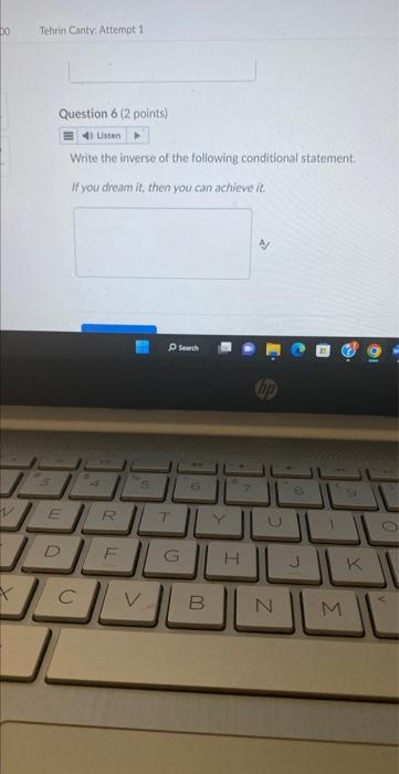 Solved Write the inverse of the following conditional | Chegg.com
