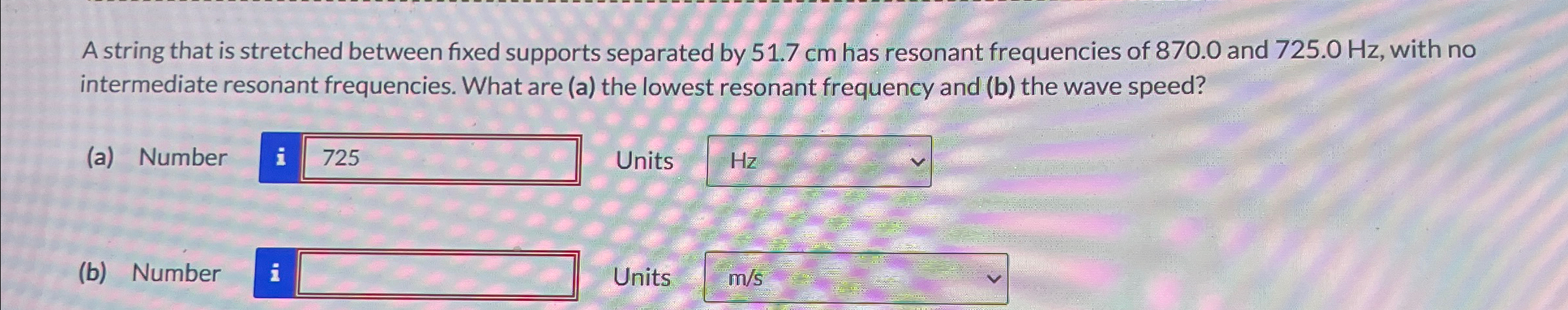 A string that is stretched between fixed supports | Chegg.com