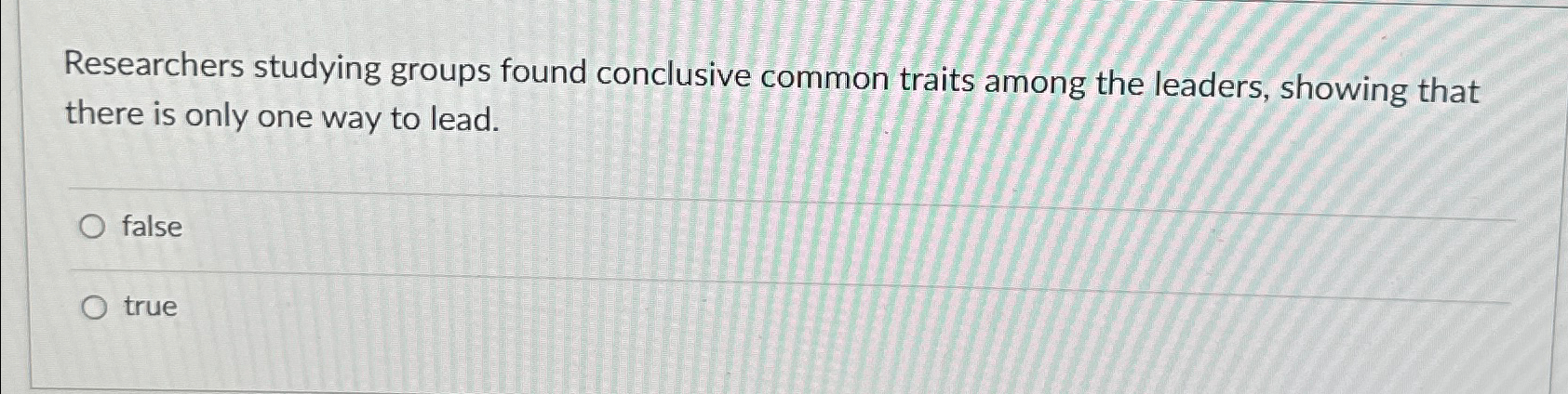 Solved Researchers studying groups found conclusive common | Chegg.com