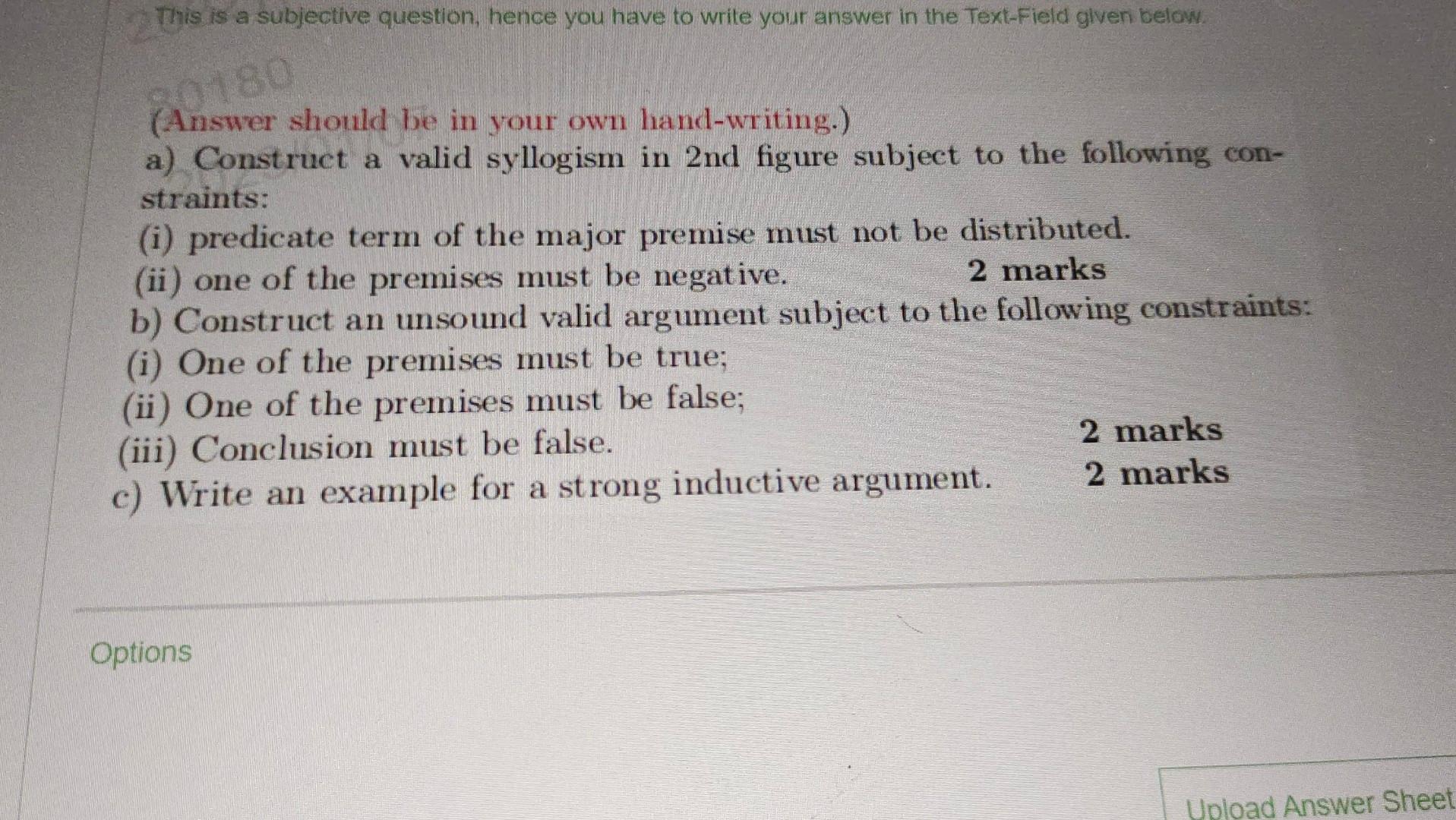 (Answer should be in your own hand-writing.) a) | Chegg.com