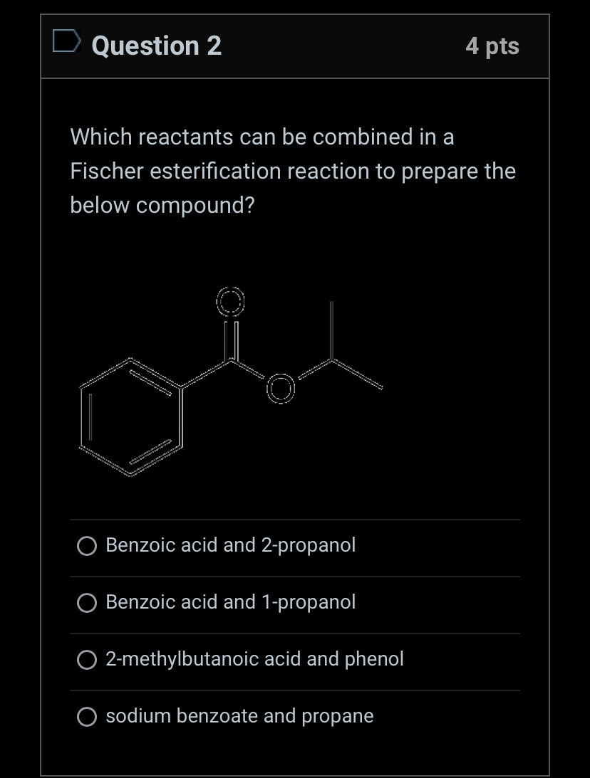 Solved Question 24 ﻿ptsWhich reactants can be combined in | Chegg.com