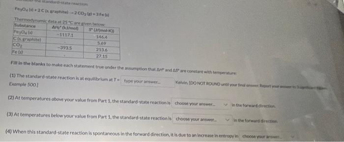 Fin in the blanks to make each statement true under | Chegg.com