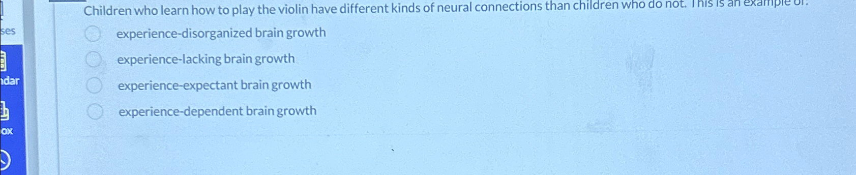 Solved Children who learn how to play the violin have | Chegg.com