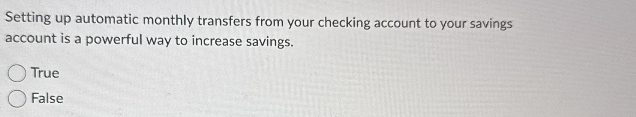 Solved Setting up automatic monthly transfers from your | Chegg.com