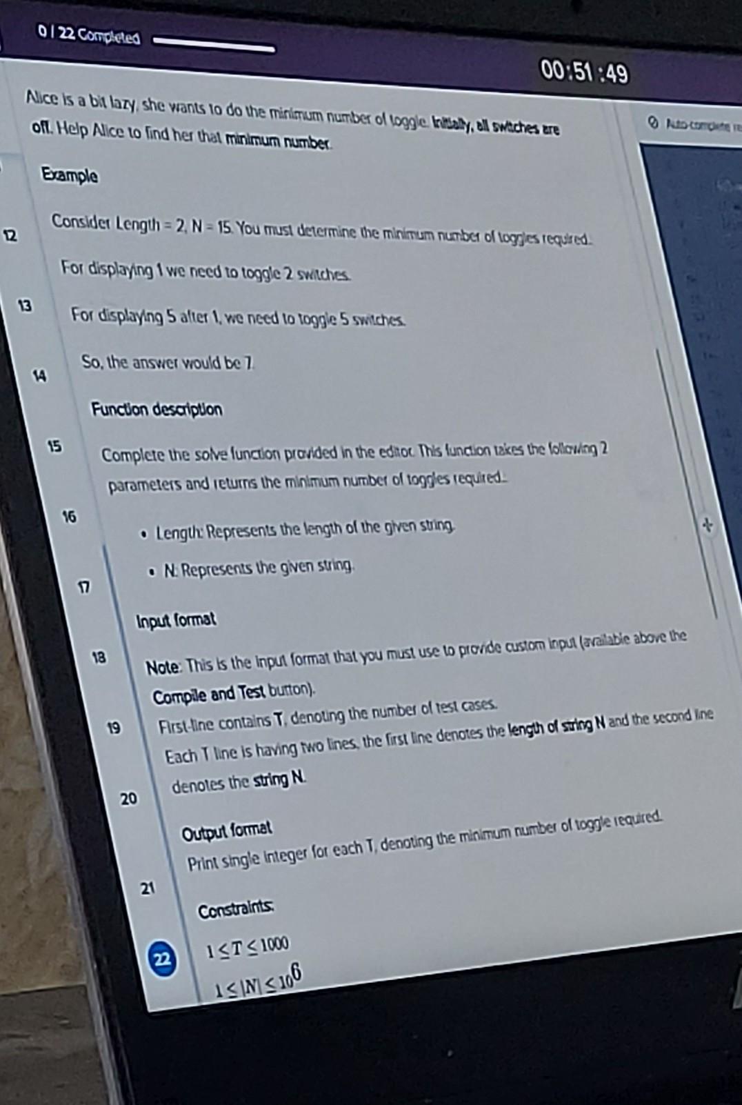 Solved 00:52:16 Queston 22 ON Alice and her gadget Max. | Chegg.com