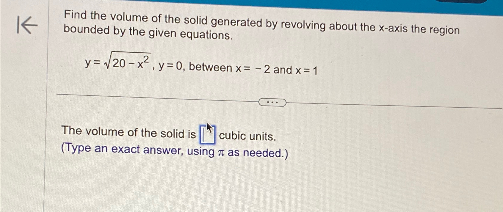 Find the volume of the solid generated by revolving | Chegg.com
