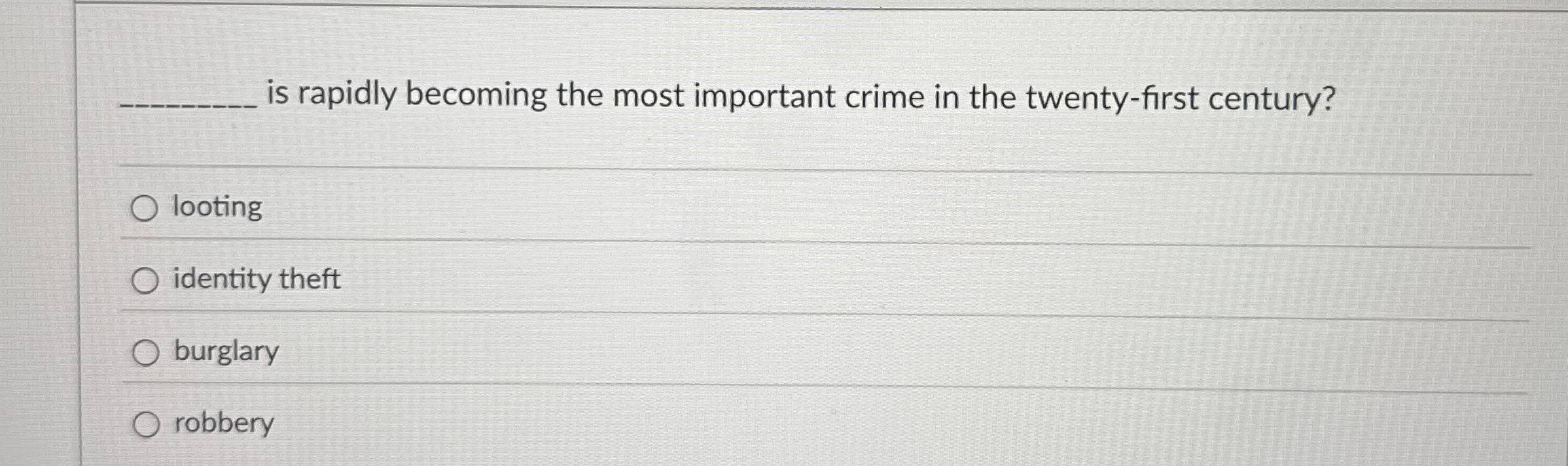 Solved is the offering, passing, or attempted passing of a | Chegg.com