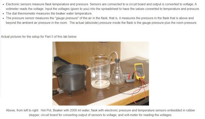 Solved Part II - Determining the relationship between | Chegg.com