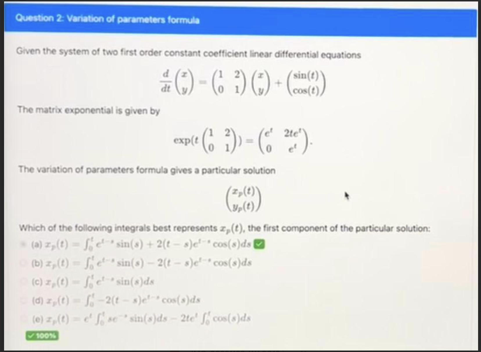 Given the system of two first order constant | Chegg.com